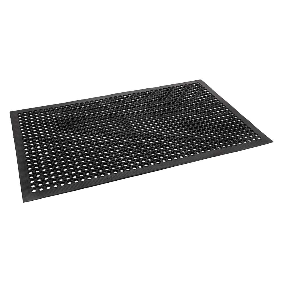36x60 Inch Rubber Floor Mat with Perforations, Non-Slip Drainage Mat ...
