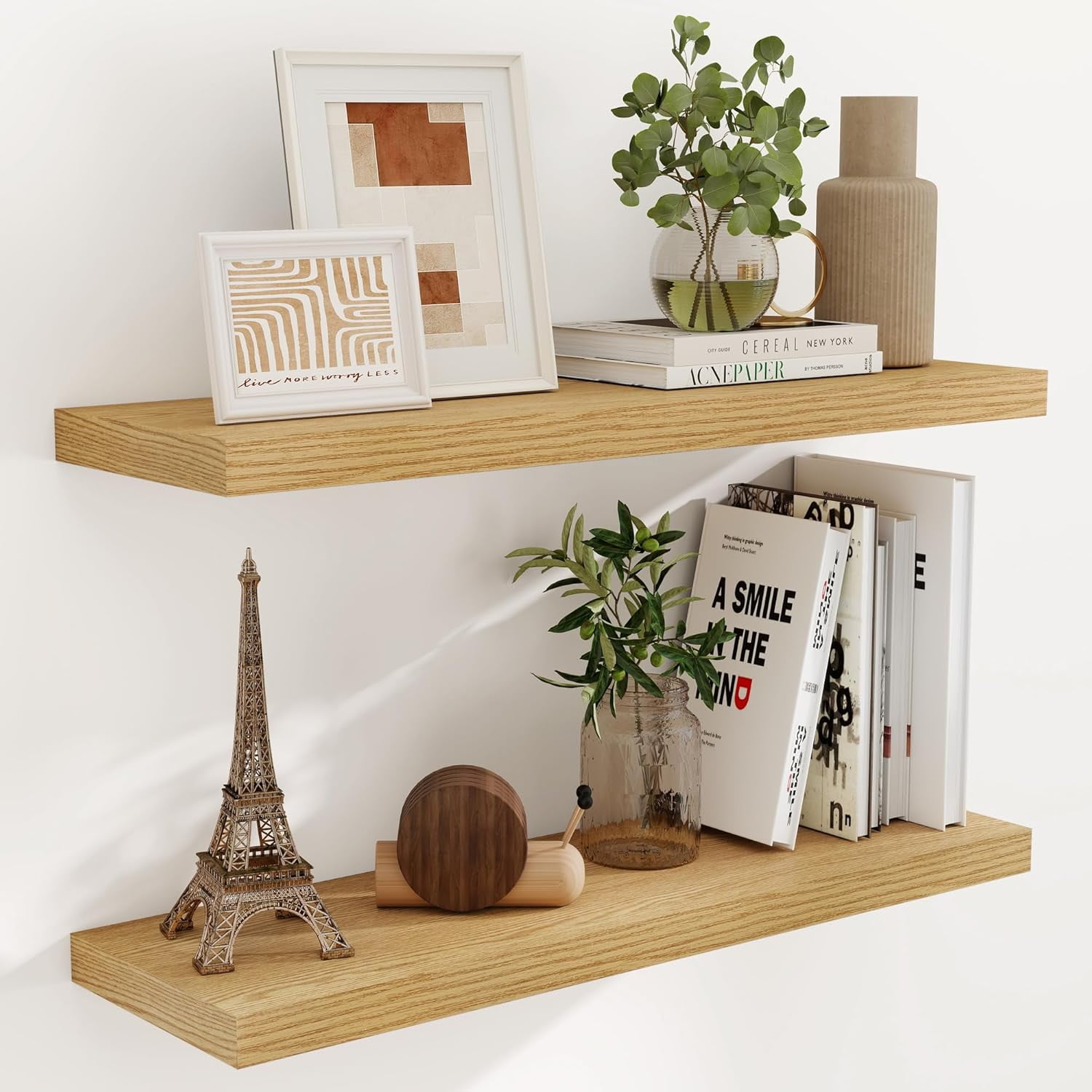 36x9.3 Floating Shelves for Wall, Wood Floating Shelf 36 Inch Long ...