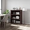37.5" Tall Farmhouse Bookshelf, 3 Tier Open Bookcase with Rustic Wood ...