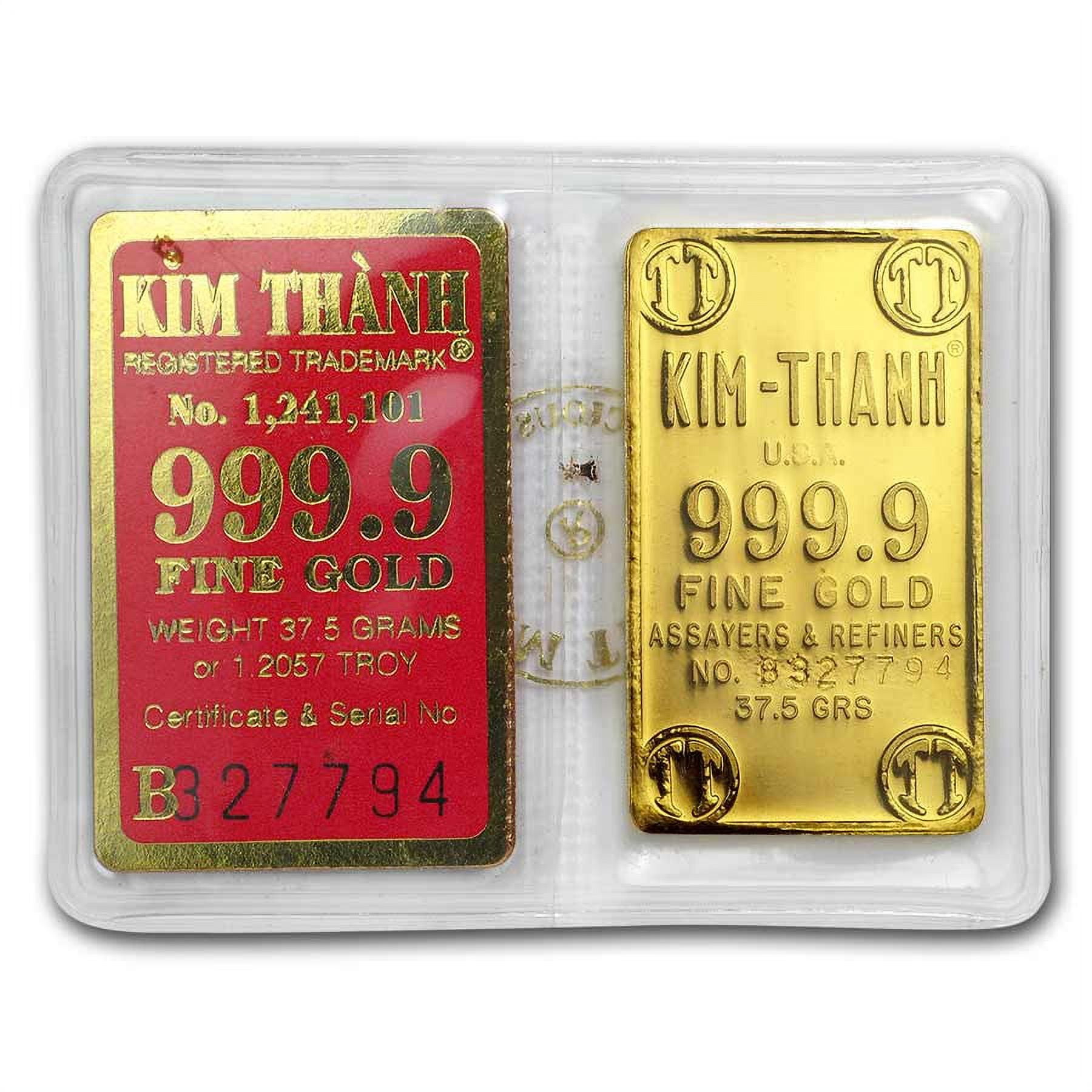 37.50 gram Gold Bar - Secondary Market (w/Assay) - Walmart.com