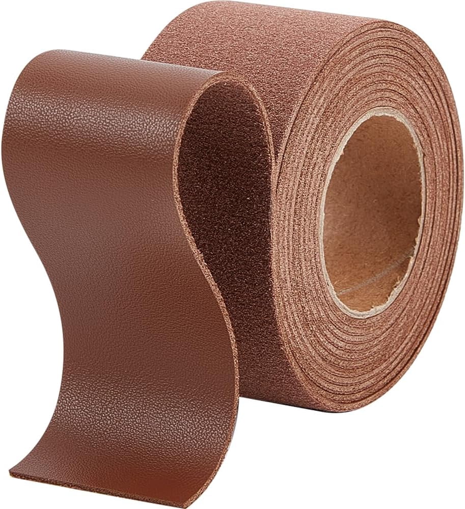 37.5mmx2m Lychee Grain Leather Strips Flat Leather Cord 1.7mm Thick ...