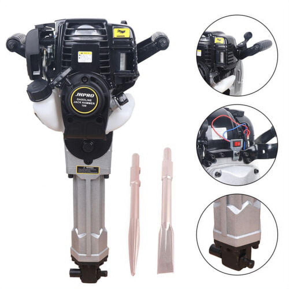 37.7CC 4-Stroke Gas Power Concrete Demolition Jack Hammer Rock Breaker ...