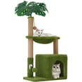 37" Cat Tree Tower for Indoor Cats Multi-Functional Bed with Cozy ...