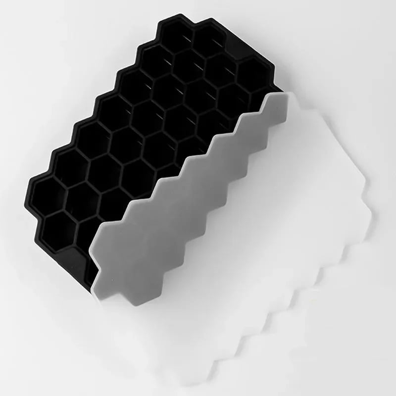 37 Cavity Ice Cube Mold Reusable Silicone Ice Cube Mold BPA Free Ice ...