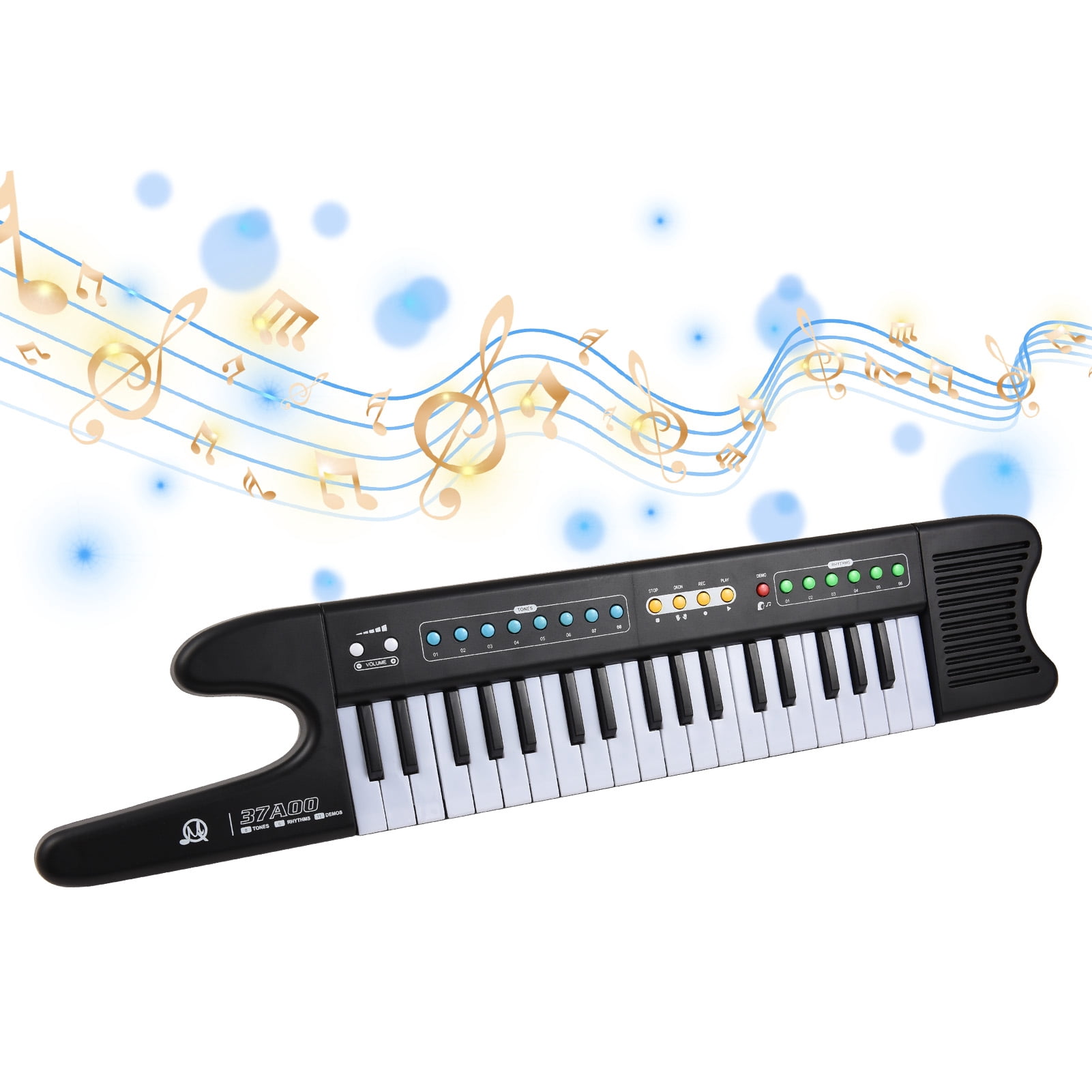 37-Key Electronic Keyboard Piano Portable Mini Electronic Organ Musical ...