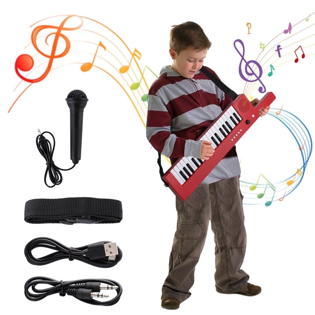 37-Key Electronic Piano for Kids, Portable Rechargeable Keyboard with ...