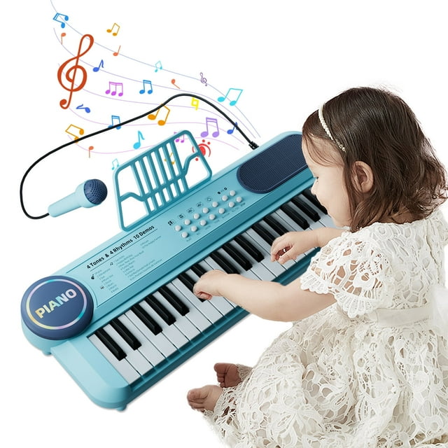 Piano Keyboard for Kids, 37 Keys Music Keyboard Toys with Microphone ...