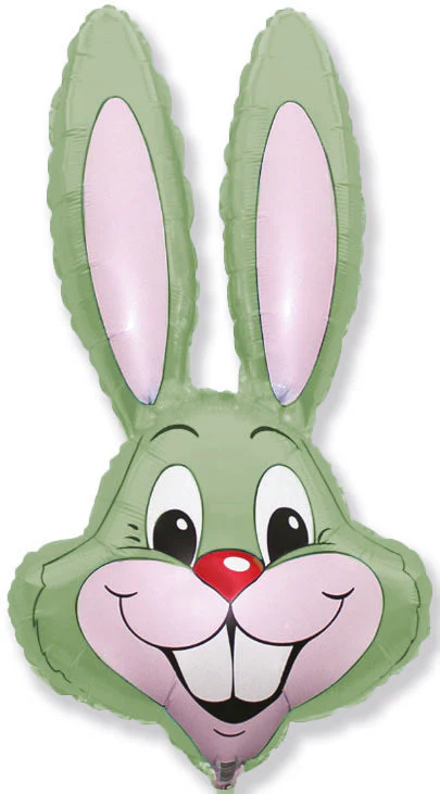 37" Mint Green Rabbit Bunny Head Shaped Easter Basket Gift Stuffing ...