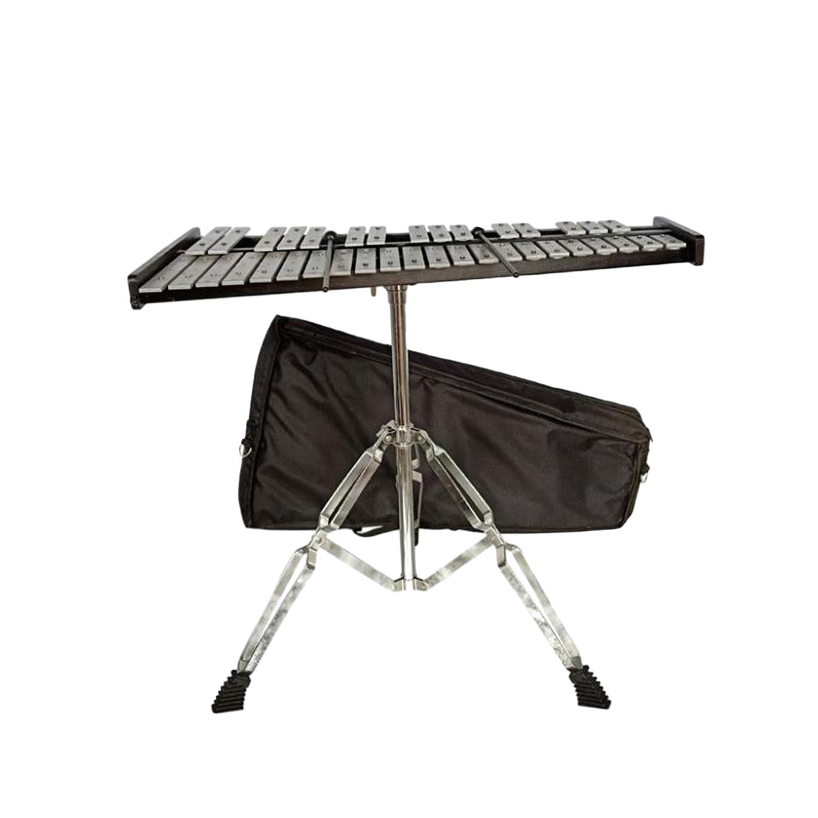 37 Note Glockenspiel Metal Xylophone Bell Portable with Carrying Case ...