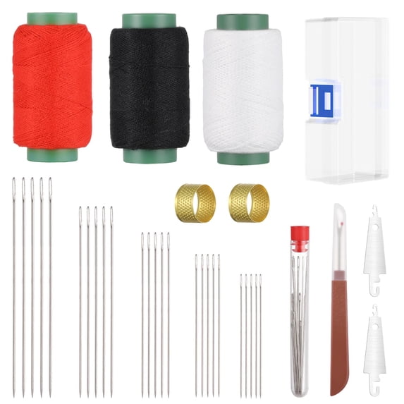 37 Pcs Big Eye Steel Sewing Needles Kit - Stainless Steel Needles for ...
