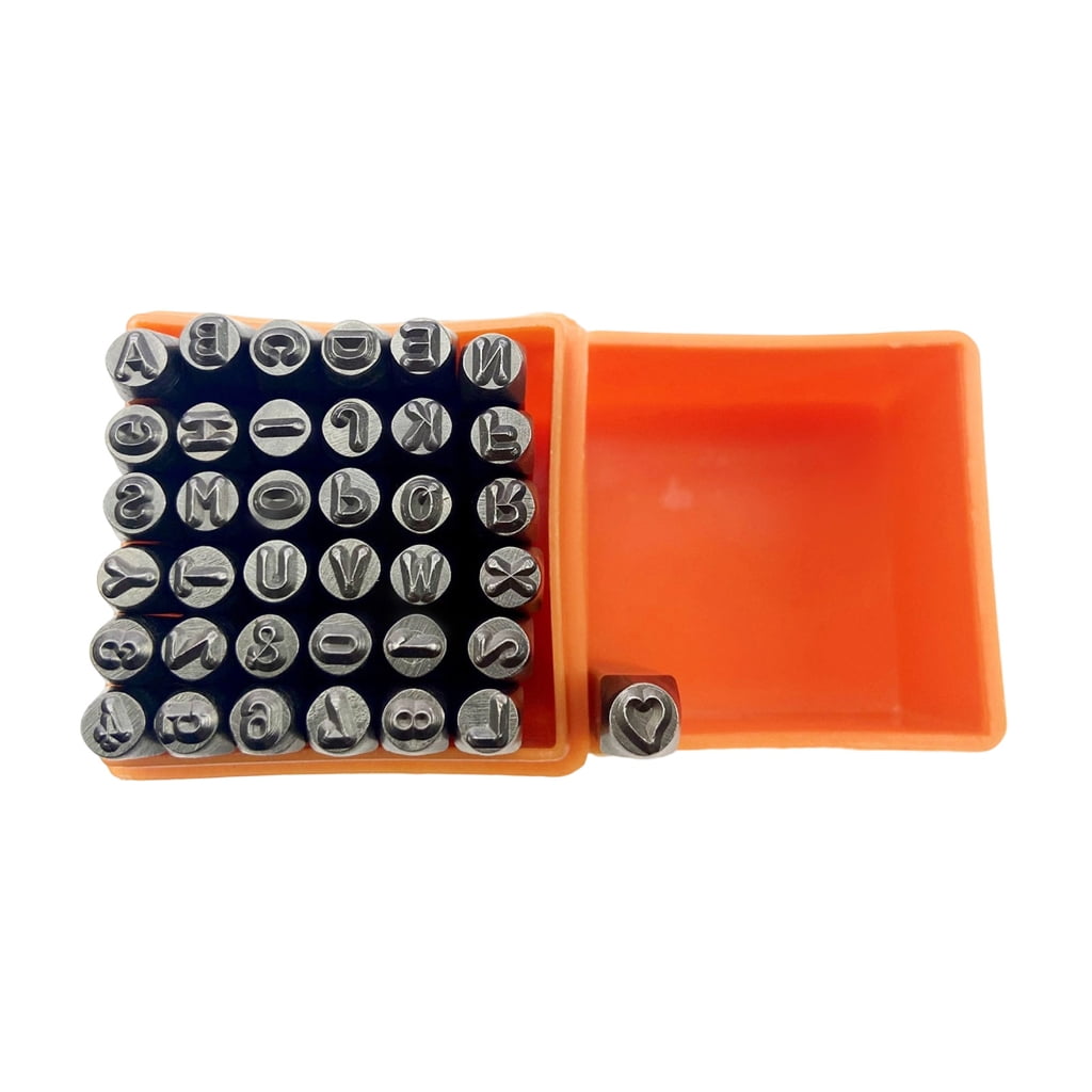 37 Pcs Letter Punch Set Number Stamping Set Stamping Tool ...