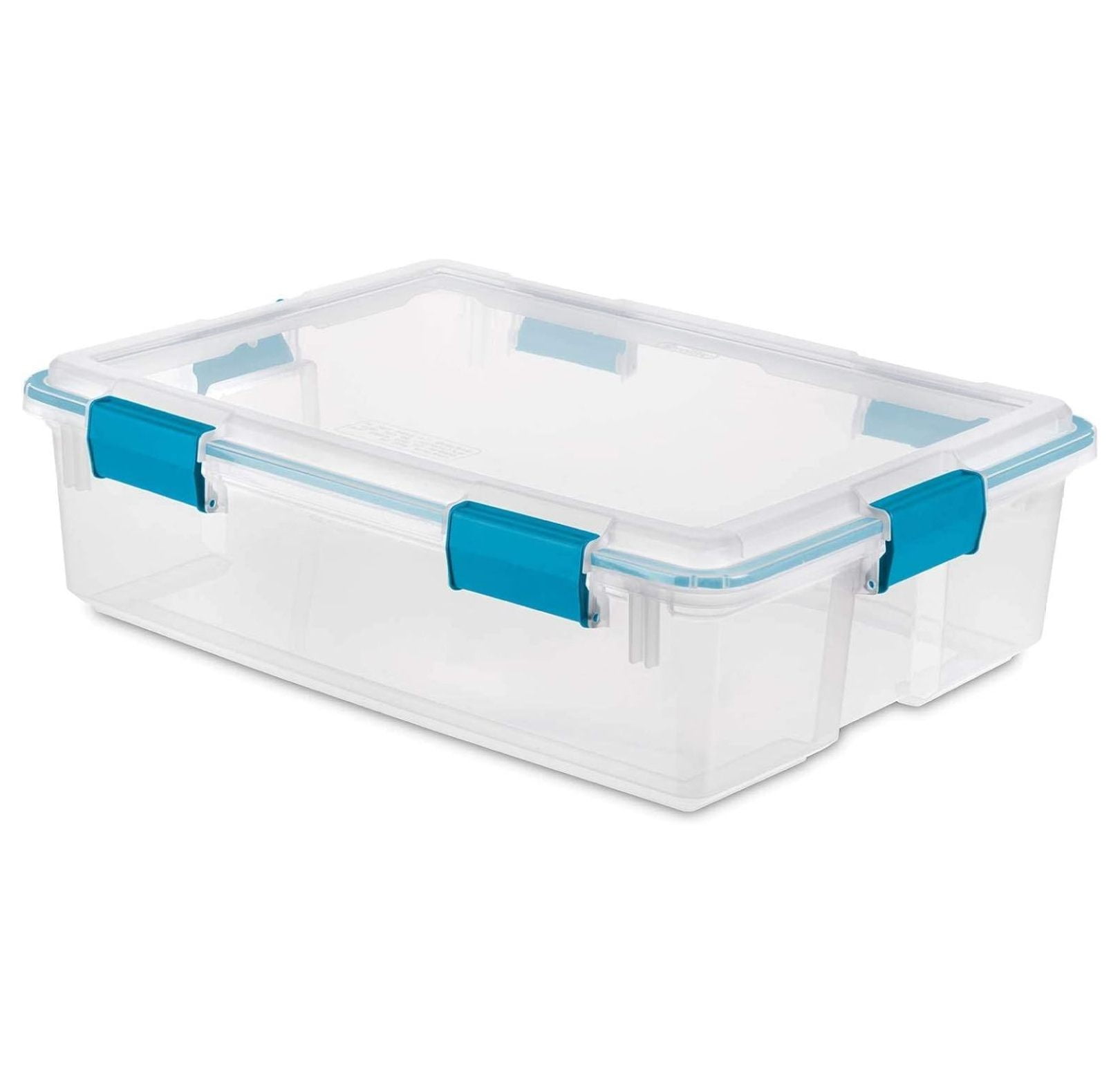 37 Qt Gasket Box, Stackable Storage Bin with Latching Lid and Tight ...