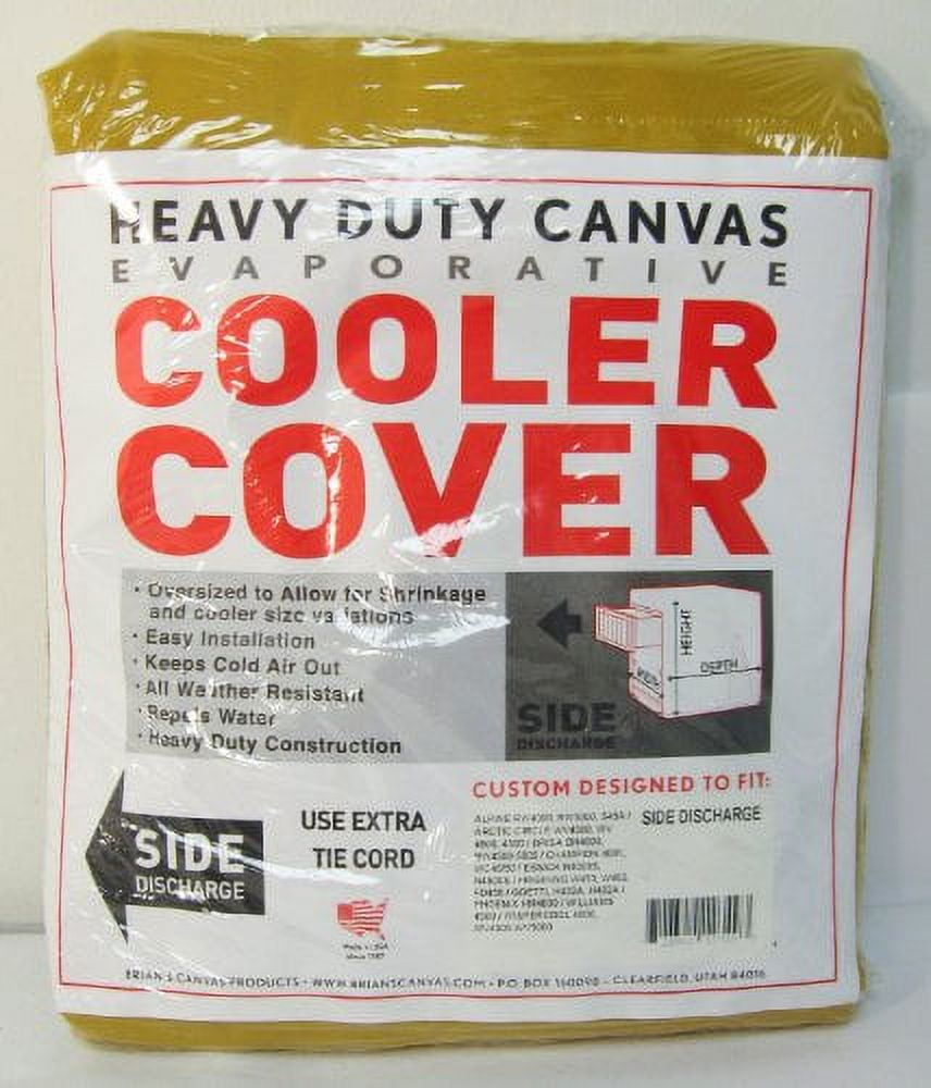 37"W x 37"D x 45"H Side Draft Heavy Duty Canvas Cover for Evaporative ...