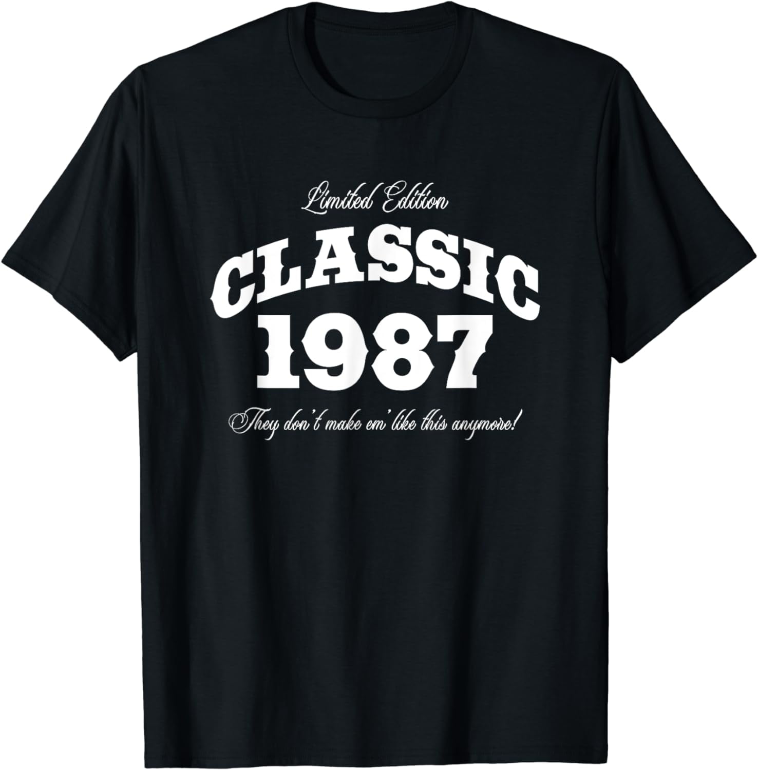37 Year Old: Vintage Classic Car 1987 36th Birthday T-Shirt - Walmart.com
