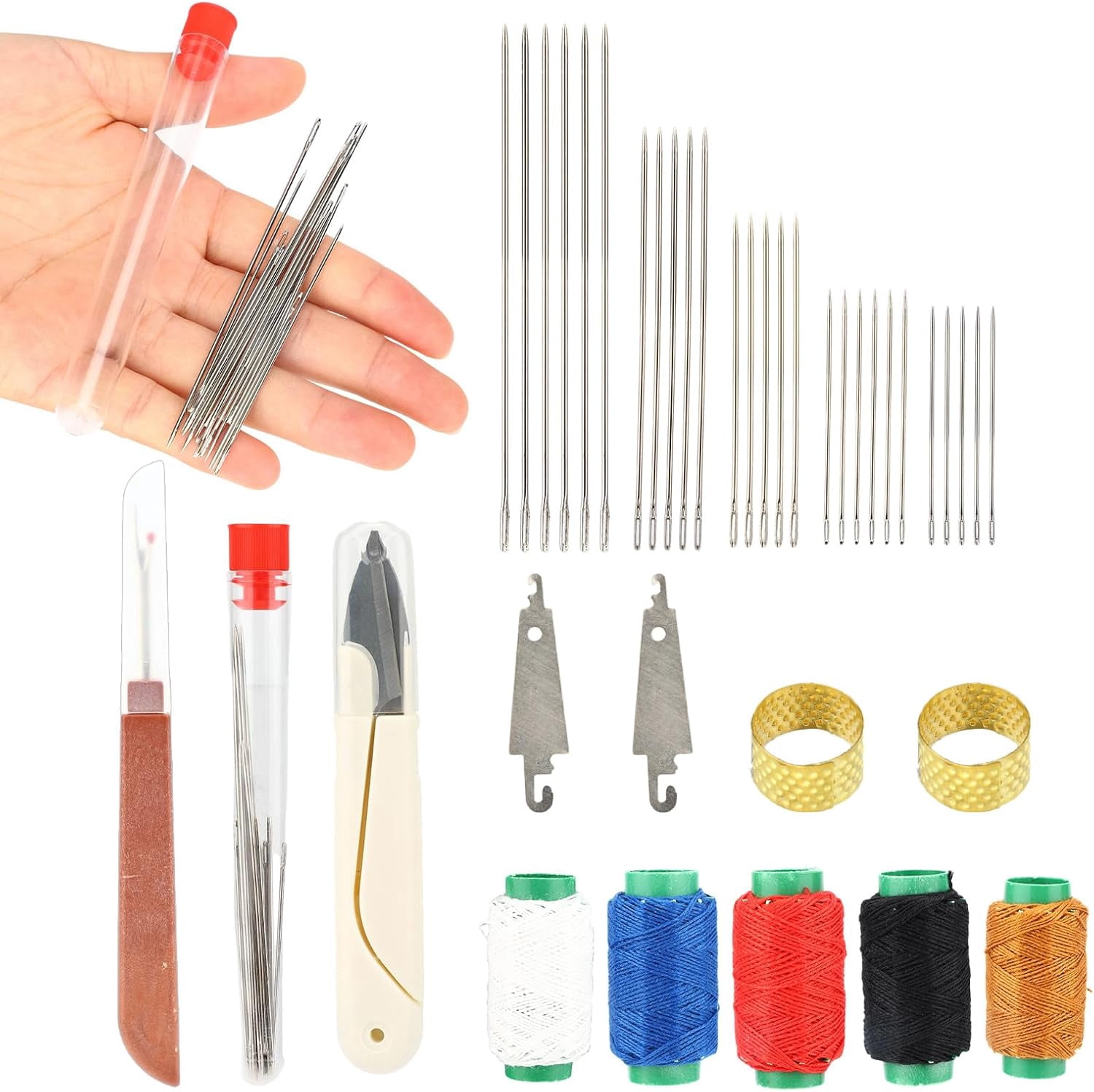 37 count Big Eye Set, Portable Hand Sewing with Small 5 Thread 2 ...