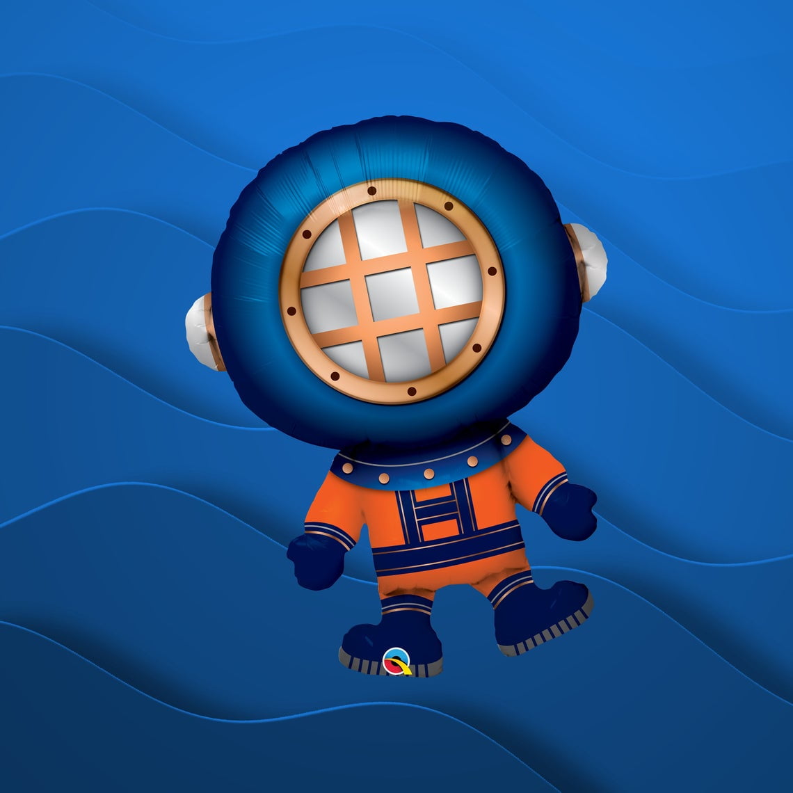 37 inch Deep Sea Diver Qualatex Foil Mylar Balloon - Party Supplies ...