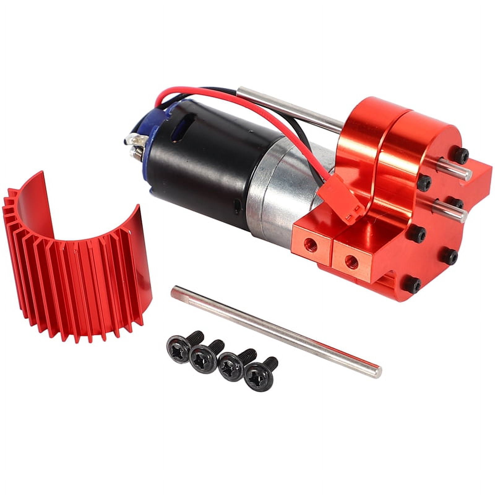370 Brushed Motor+Alloy Heat Sink Set with Steel Gears for C14 C24 B14 ...