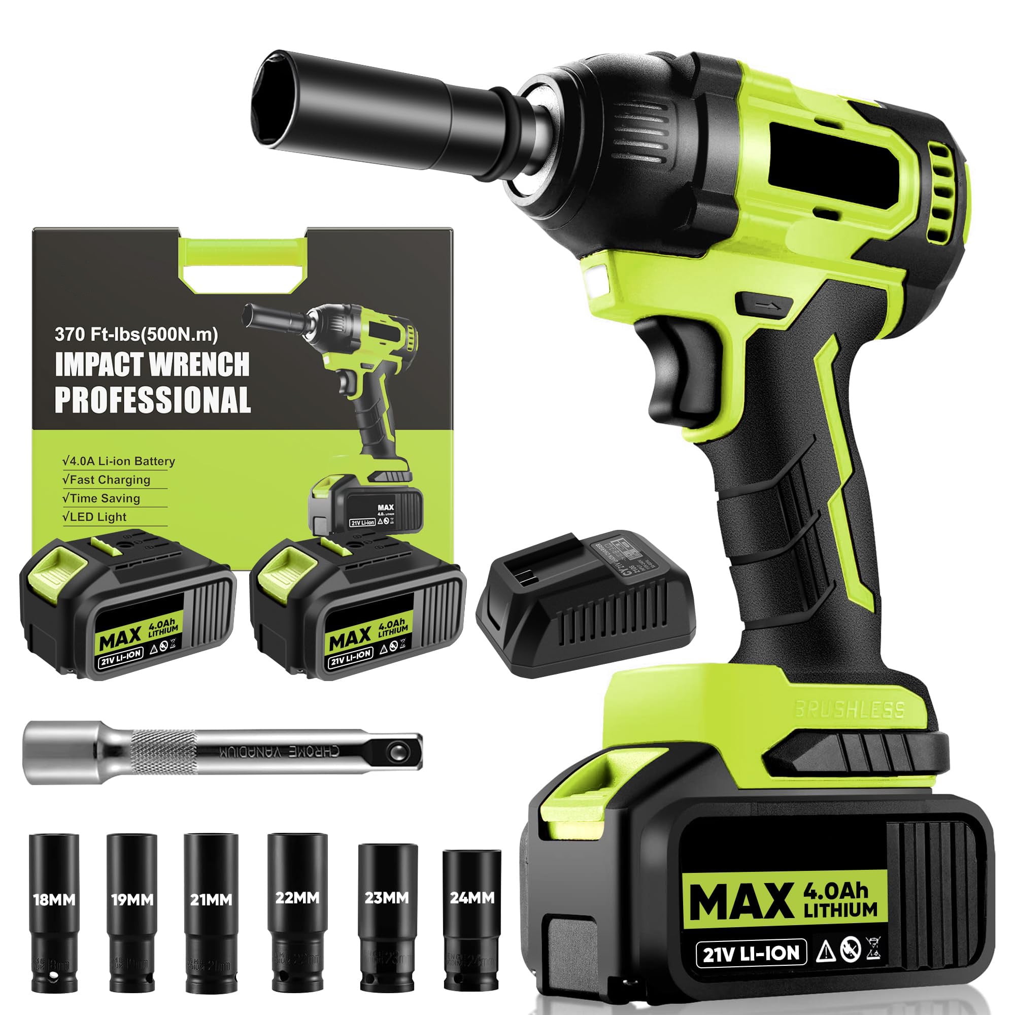 Customer reviews for 370 Ft-lbs High Torque 1/2" Cordless Impact Wrench ...