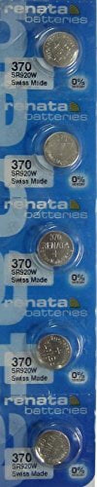 370 Watch battery - Strip of 5 Batteries - Walmart.com