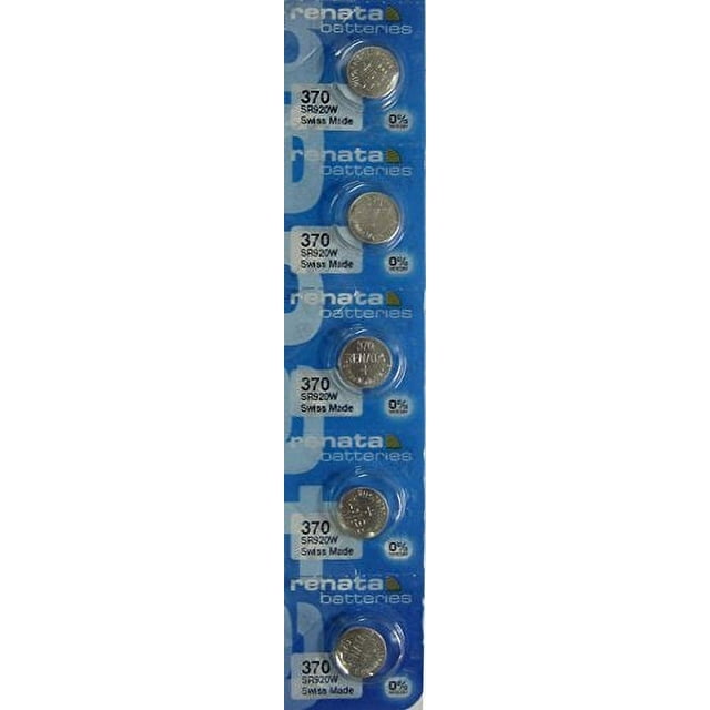 370 Watch battery - Strip of 5 Batteries - Walmart.com