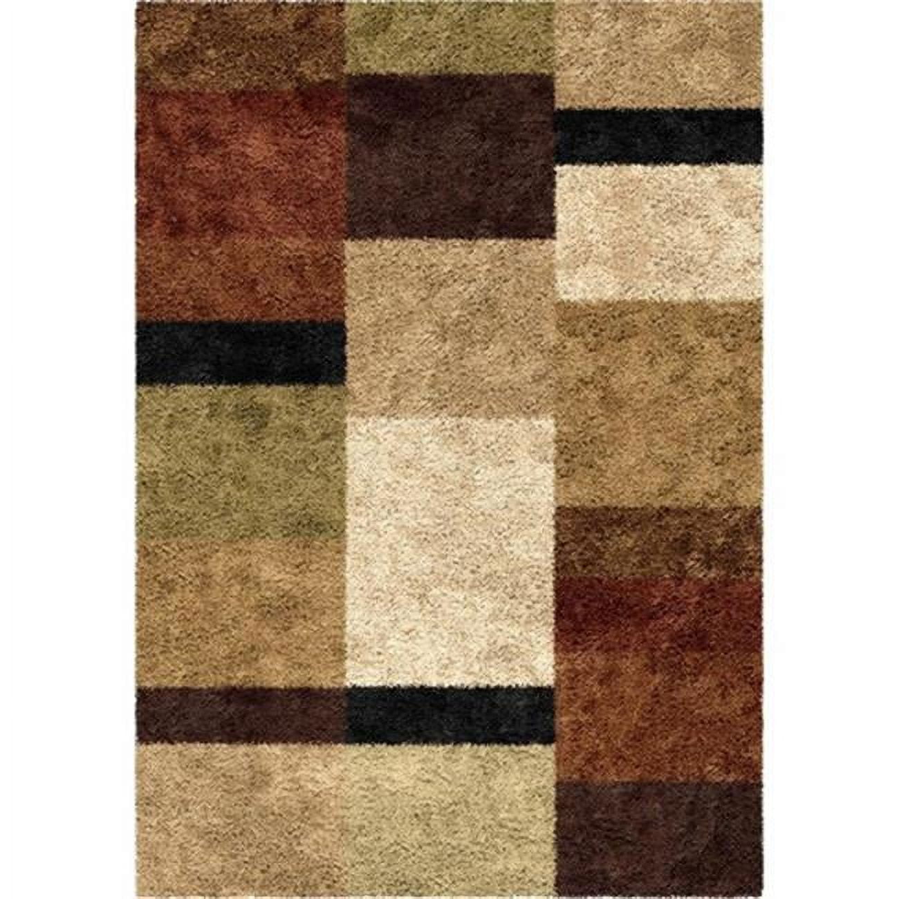 3703 Impressions Shag Brigim Cooper Multicolor Area Rug, 7.83 x 10.83 ...