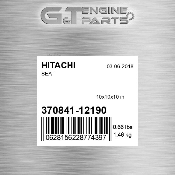 370841-12190 SEAT fits HITACHI (New OEM) - Walmart.com