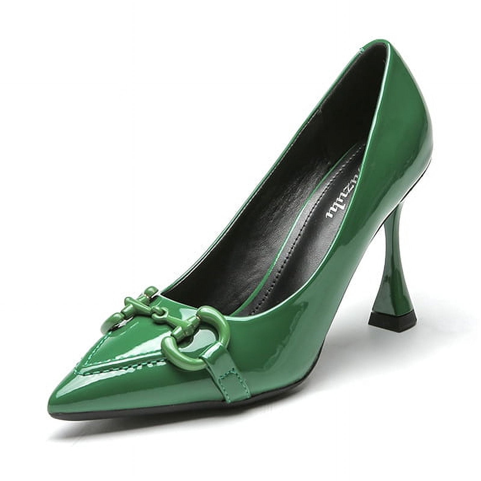 3709-1 High heels Women‘s Stiletto Heel Pointed French Retro Patent ...