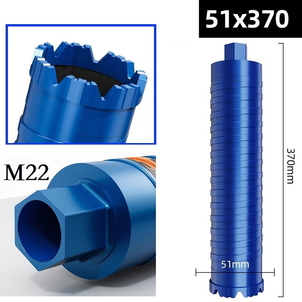 370Mm M22 Concrete Core Drill Bit Dry Wet Hammer Perforator Drilling ...