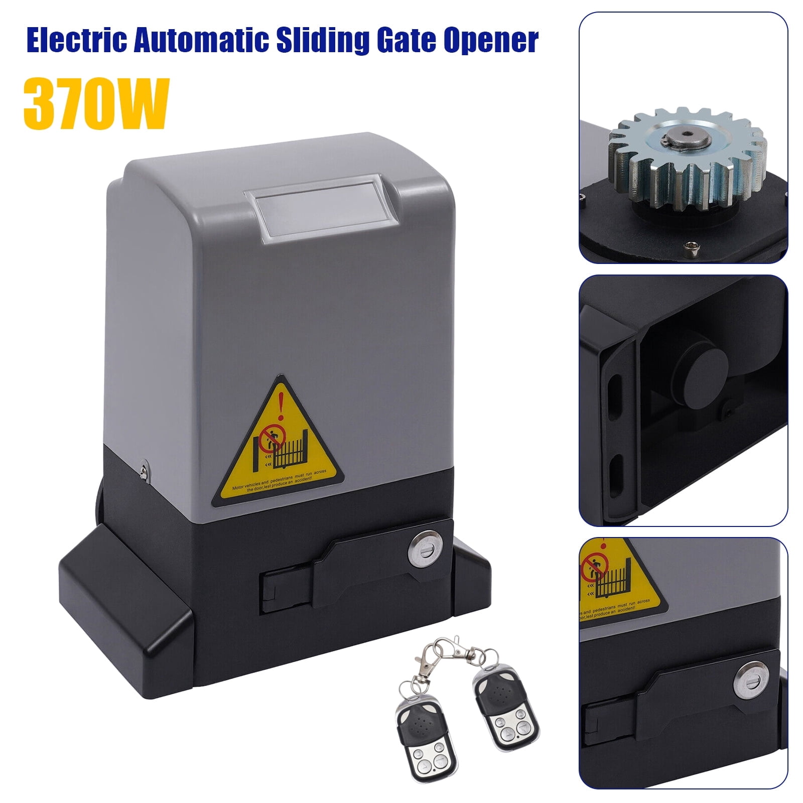 370w Electric Gate Opener, Automatic Sliding Gate Opener 1132lbs W ...
