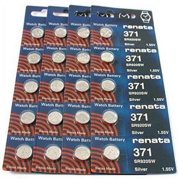 #371 Renata Watch Batteries 20Pcs - Walmart Business Supplies