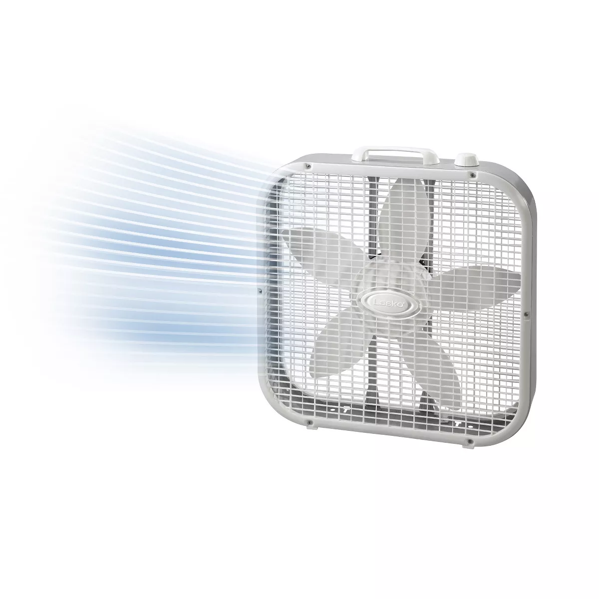 3733 Box Fan White: 20" Portable Floor Fan for Rooms, 3 Speeds, Air ...