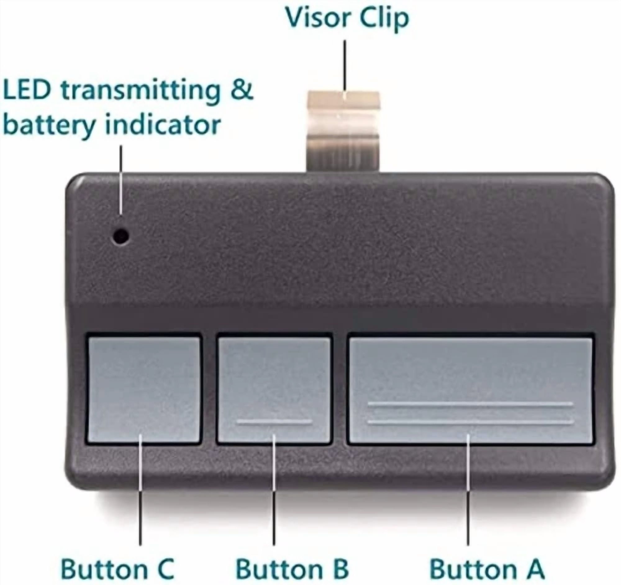 373Lm For Liftmaster Chamberlain 371Lm Garage Door Opener Remote ...