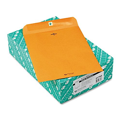 37793 Clasp Envelope, 9 1/2 X 12 1/2, 32Lb, Brown Kraft, 100/Box ...