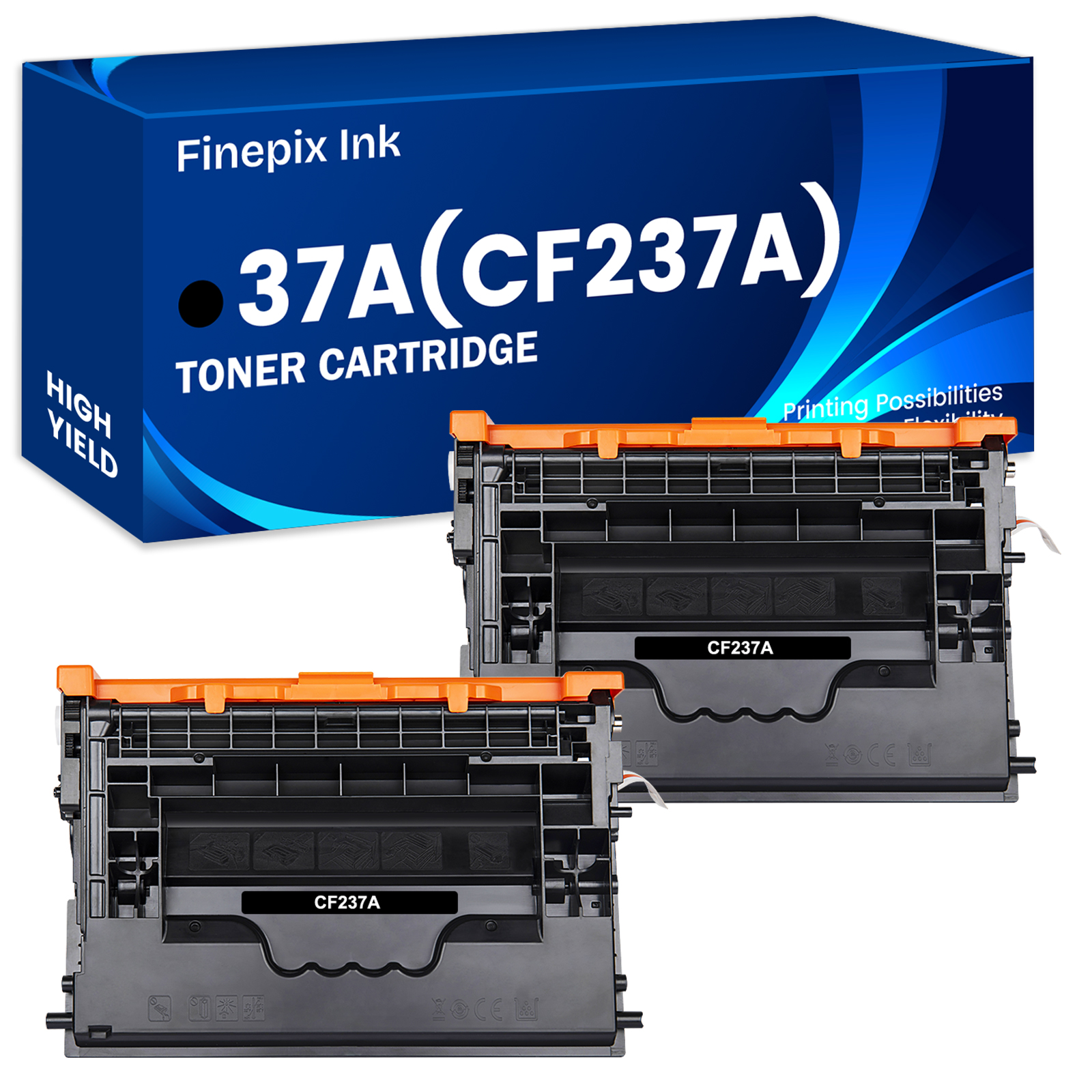 37A Toner Cartridges Compatible for HP 37A CF237A 37X CF237X Enterprise ...