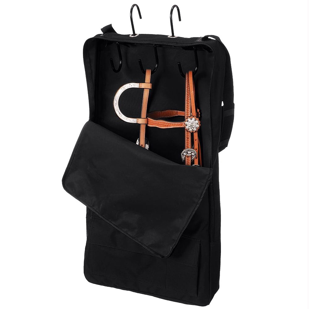 37JT Tough 1 Nylon 2 Pockets Quick Grip Bridle Halter Prong Tack Rack ...