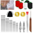 37PCS Sewing Tool Set, 37Pcs Needles Thread Hand Repair Tools, Portable ...