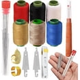37PCS Sewing Tool Set, Big Eye Steel Sewing Needles Kit, Needle and ...