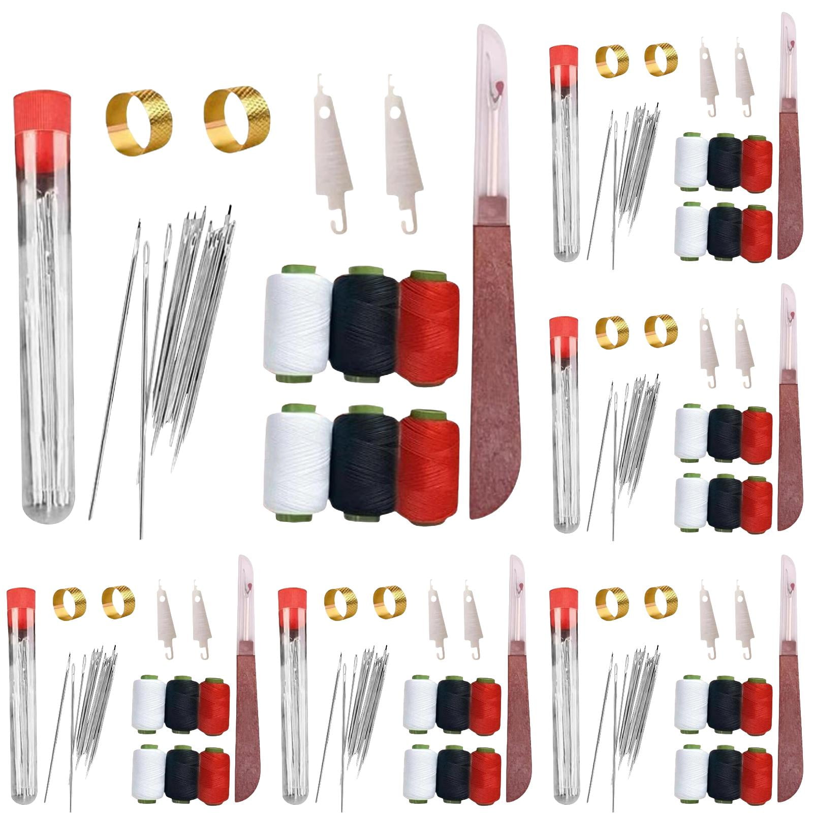 37PCS Sewing Tool Set, Needles Thread Hand Repairing Tools, Portable ...