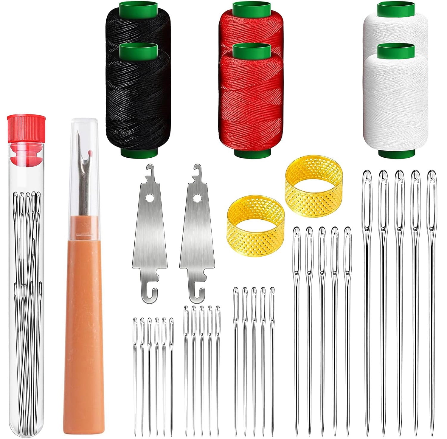 37Pcs Sewing Tool Set for Hand Sewing,TGY Embroidery Tool Kit, Needles ...