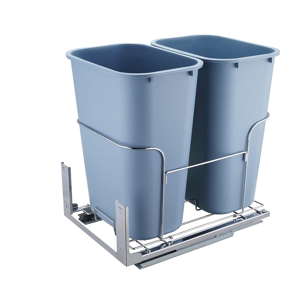37Qt Single Bin, Pull-Out Trash Can, Under Mount Kitchen Waste ...