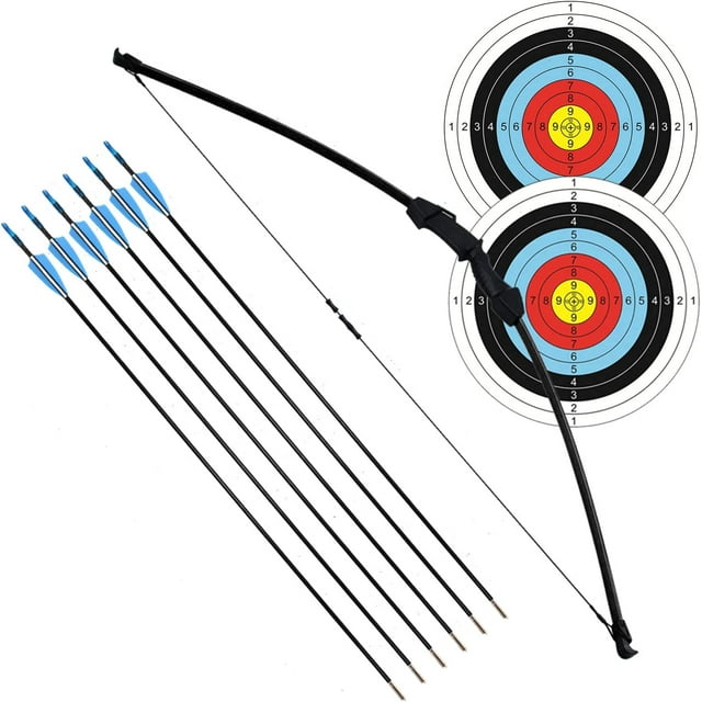 37inch Junior Bow & Arrow Set with 6 Arrows, 2 Targets - Ideal for Kids ...