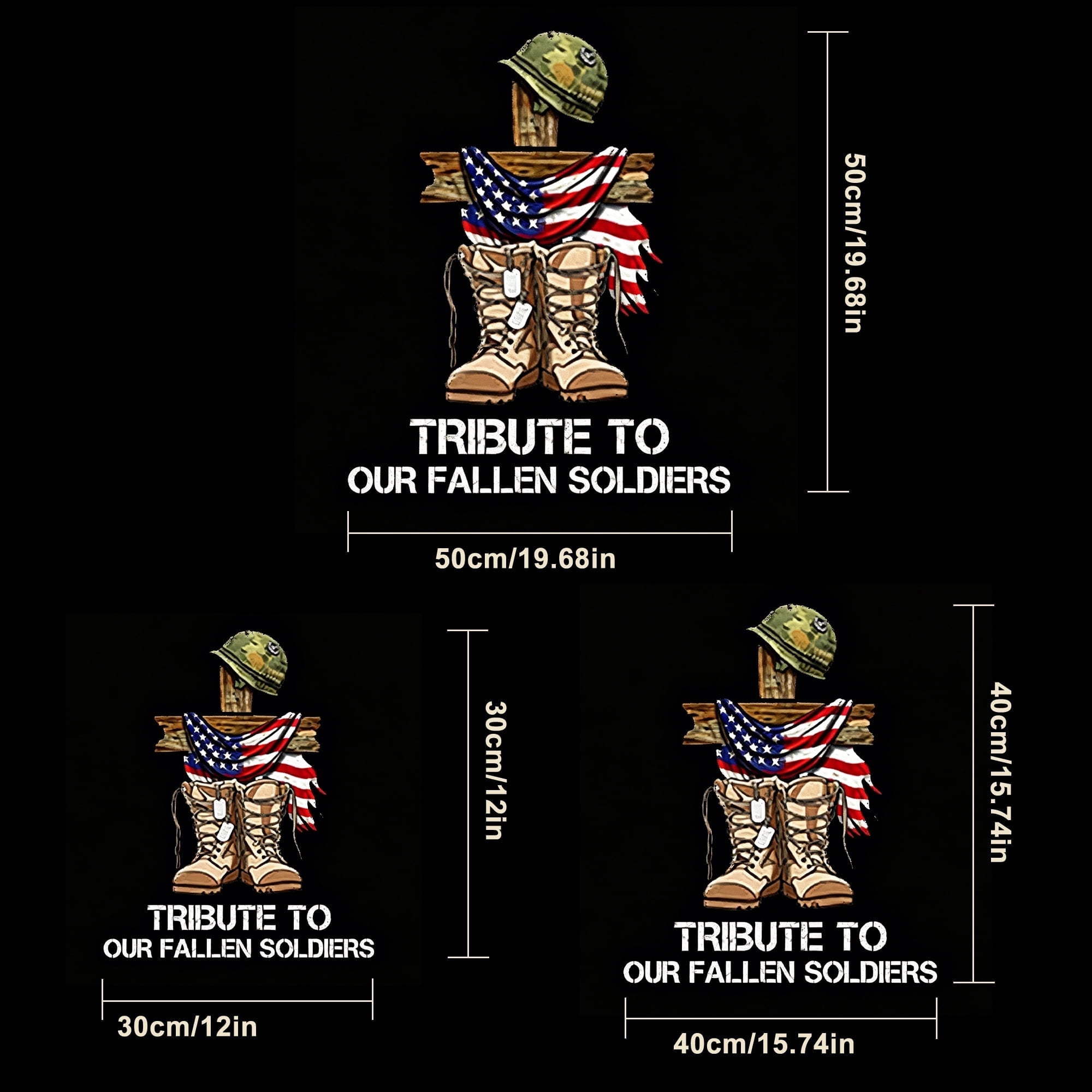 37 Jewelry, "Our Fallen Warrior" Salute Car Stickers - Available in 3 ...