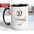 37th Birthday Gift for Her Personalized 37 and Fabulous Gift for 37 ...