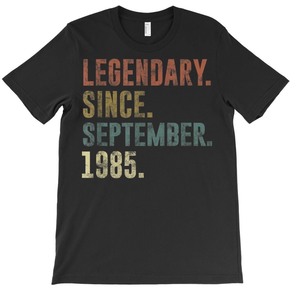 37th Birthday Vintage Funny Legendary Since September 1985 Graphic ...