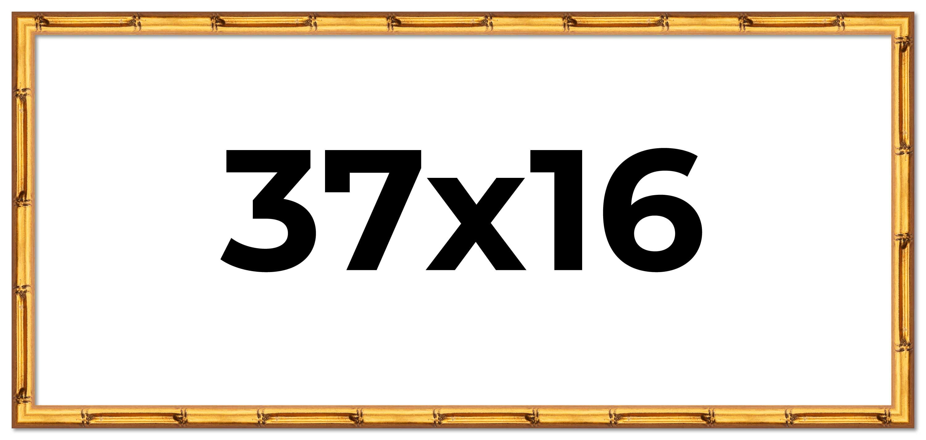 37x16 Frame Gold Bamboo Picture Frame - Complete Modern Photo Frame ...