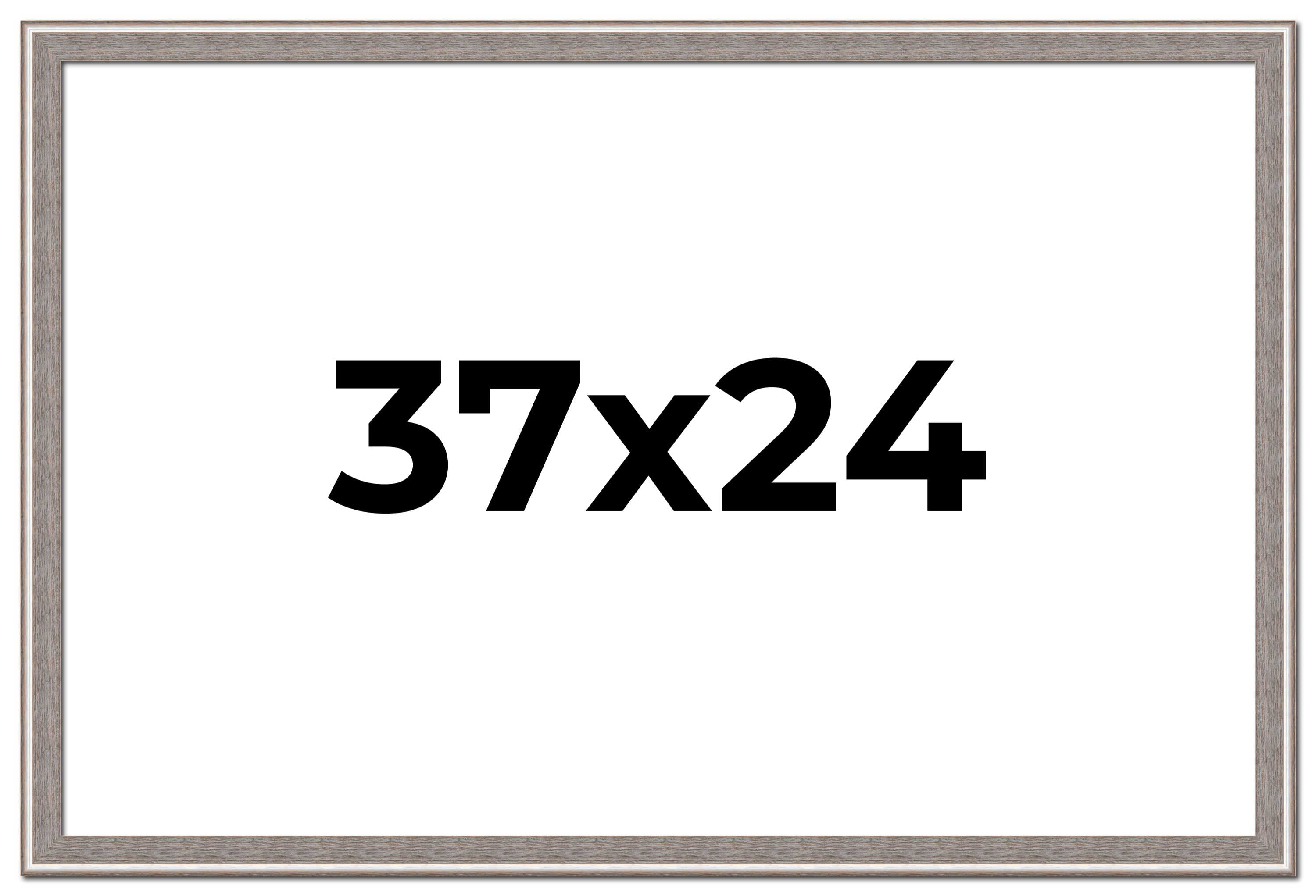37x24 Frame Grey Real Wood Picture Frame Width 1.25 inches | Interior ...