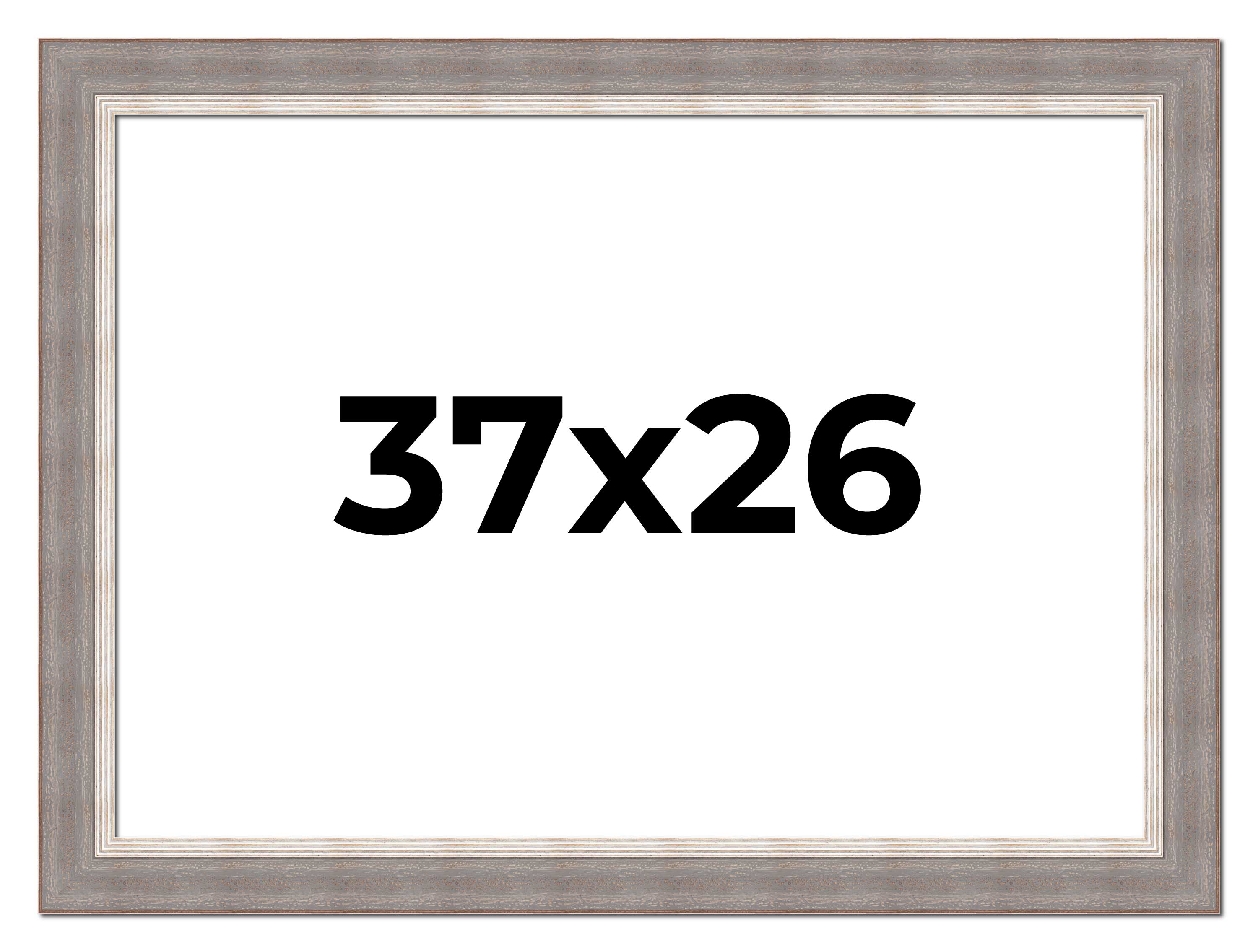 37x26 Frame Grey Real Wood Picture Frame Width 2.75 Inches | Interior ...
