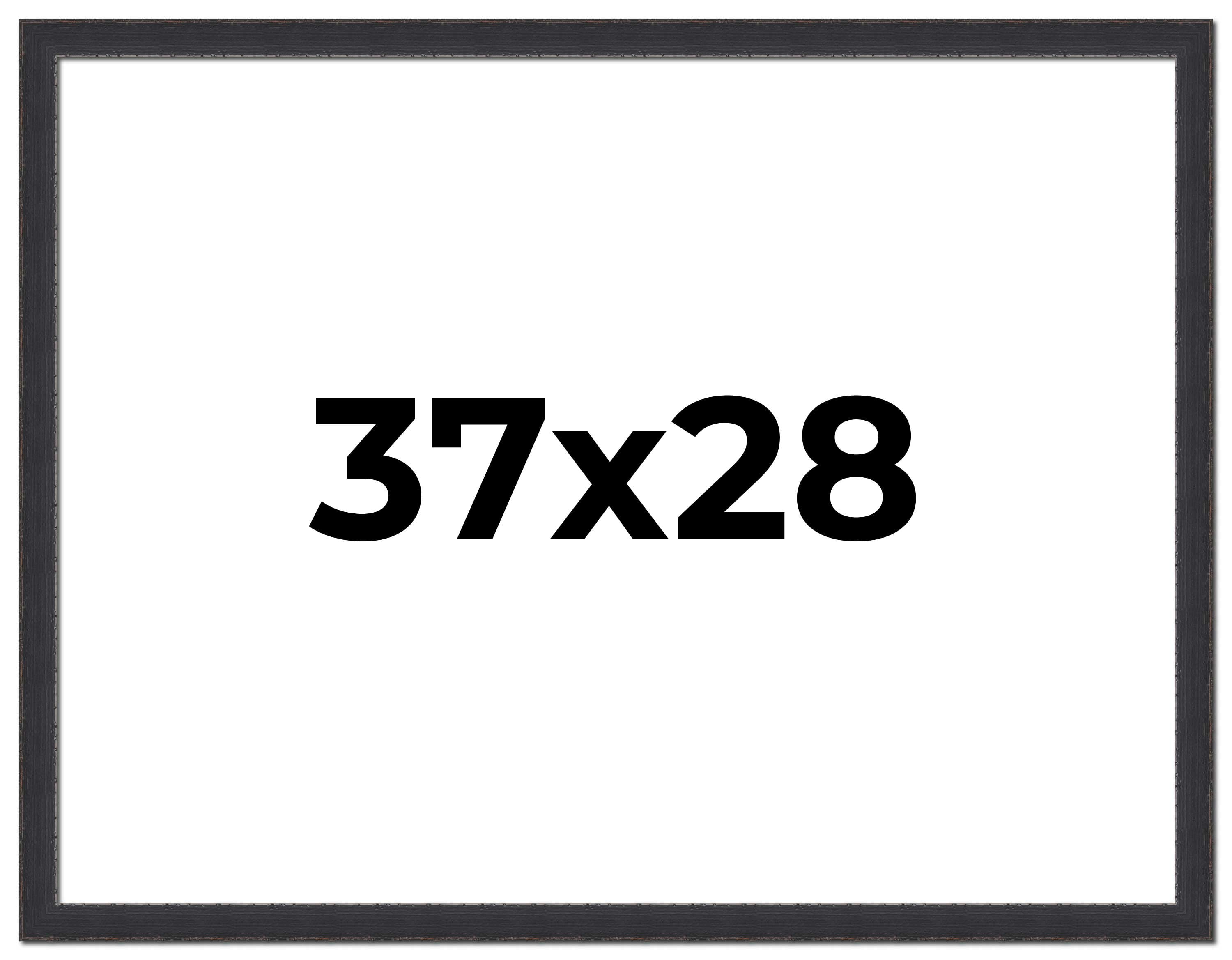 37x28 Frame Black Real Wood Picture Frame Width 1.25 Inches | Interior ...