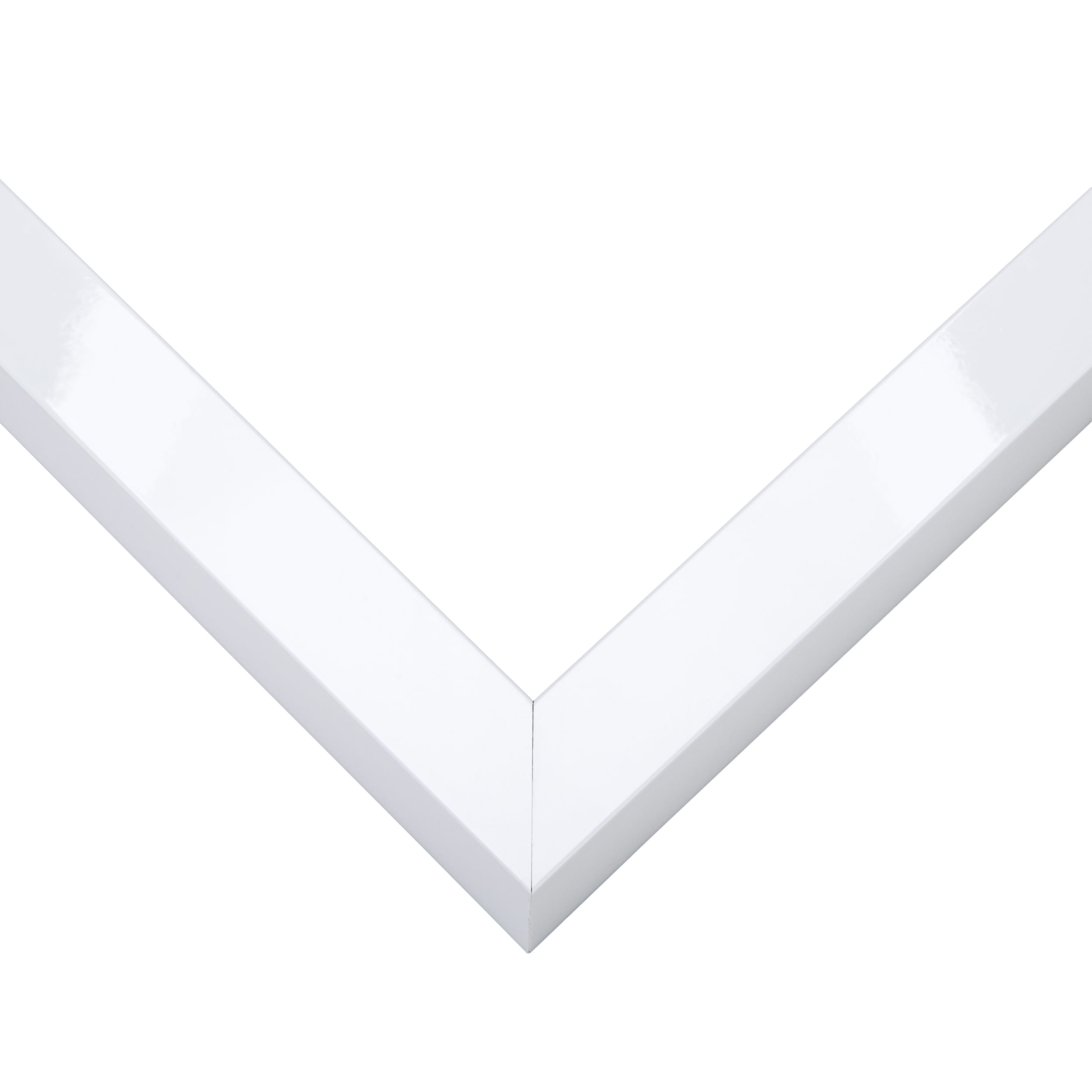 27x40 Slim Profile White Picture Frame - UV Acrylic, Foam Board Backing ...