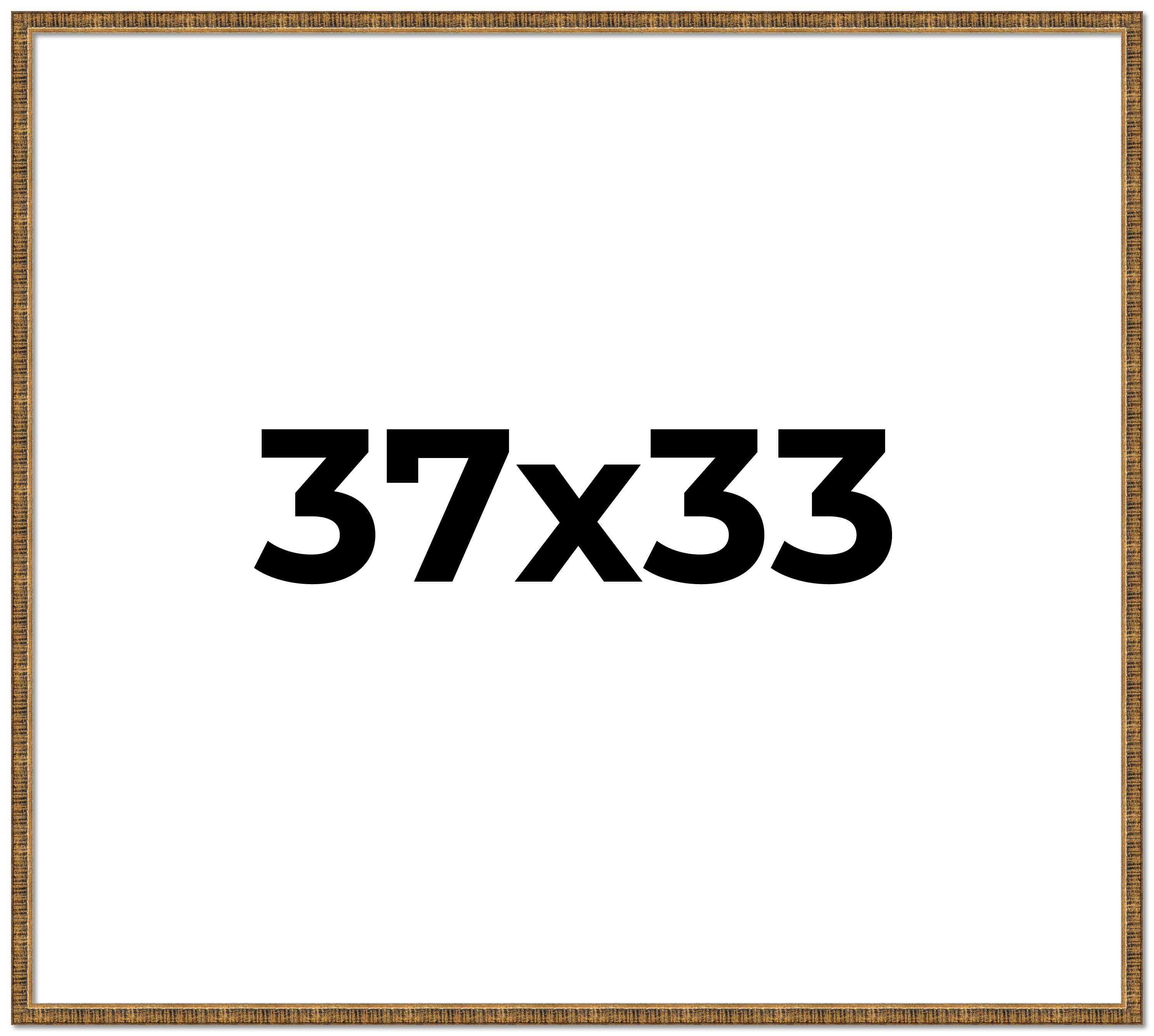 37x33 Frame Gold Solid Wood Picture Frame - Complete Modern Photo Frame ...